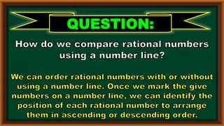 Comparing & ordering rational numbers | PPTX
