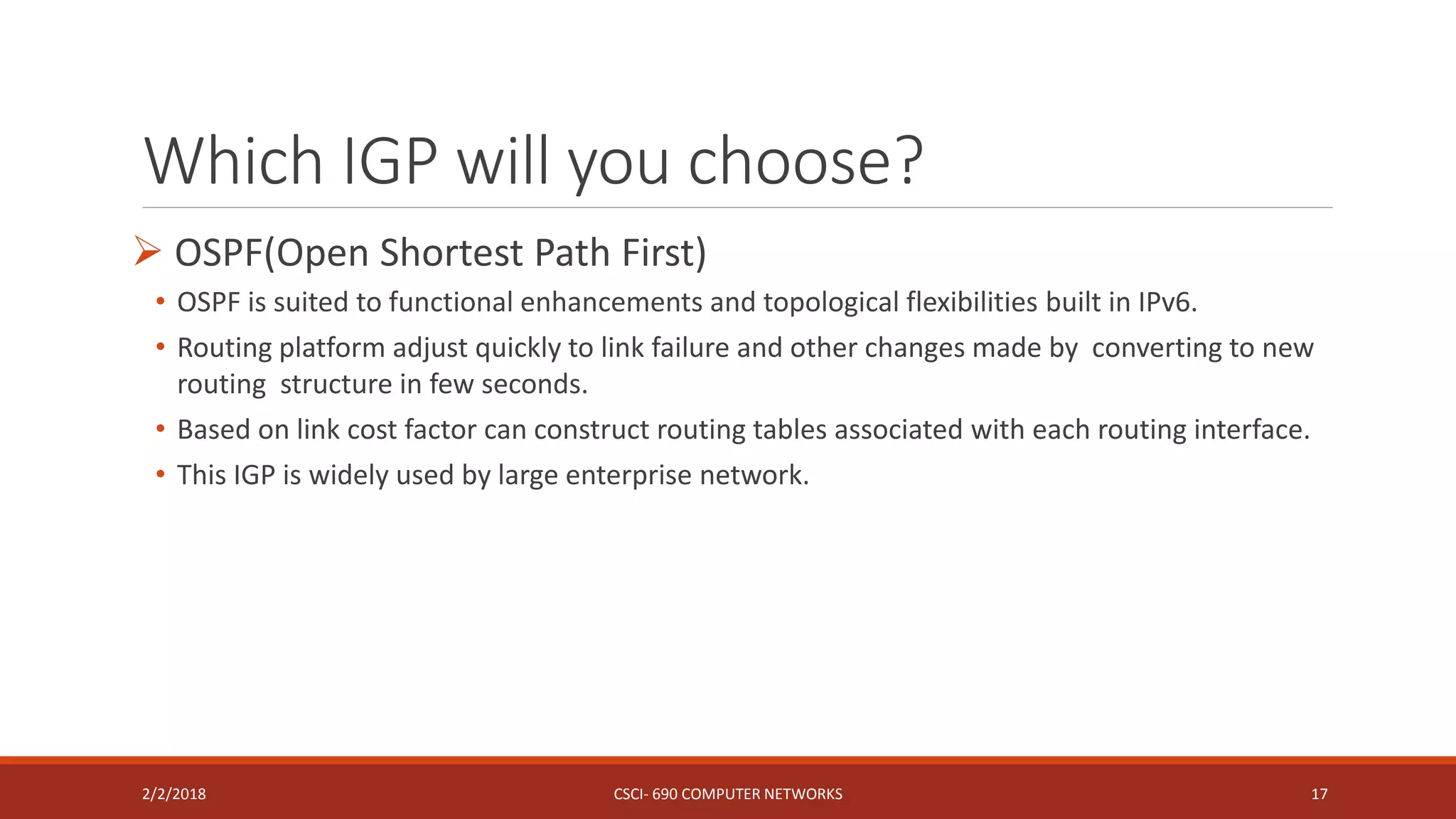 Comparing ospf vs isis | PPTX