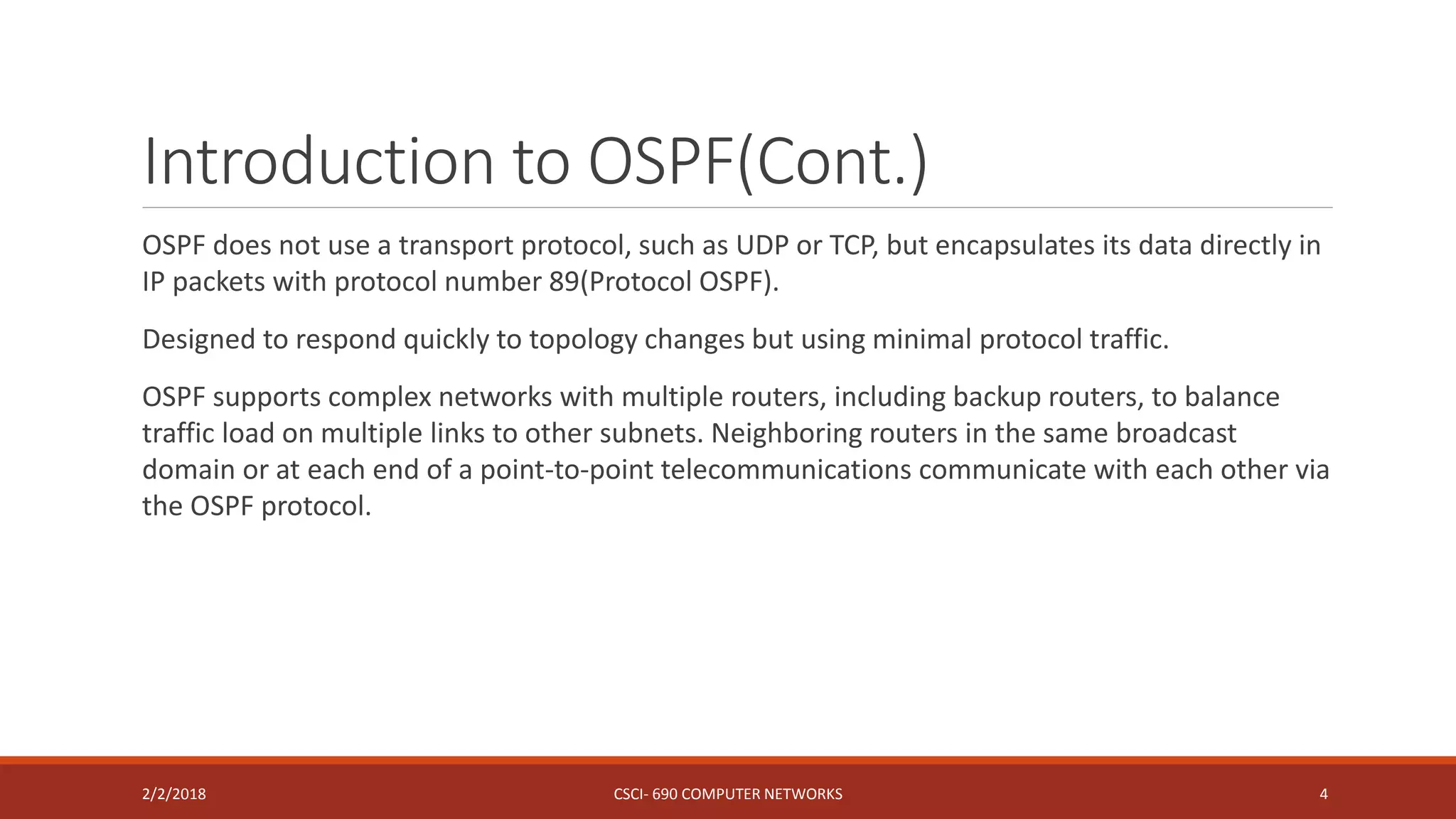 Comparing Ospf Vs Isis Pptx Computer Networking Computing