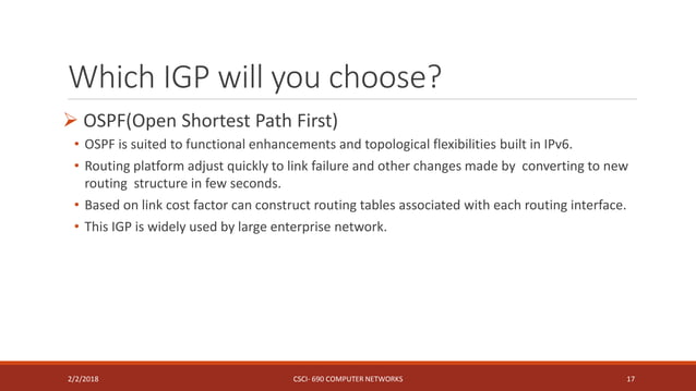 Comparing ospf vs isis | PPTX | Computer Networking | Computing
