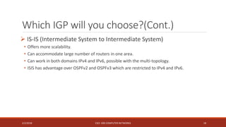 Comparing ospf vs isis | PPTX