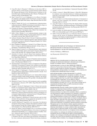 Comparing outcomes of meropenem administration strategies 2010 | PDF