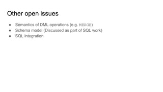 Comparing PGQL, G-Core and Cypher | PPT