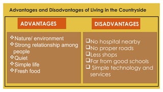 comparing places.pptx- ESL LESSON- THE CITY AND THE COUNTRY SIDE | PPTX