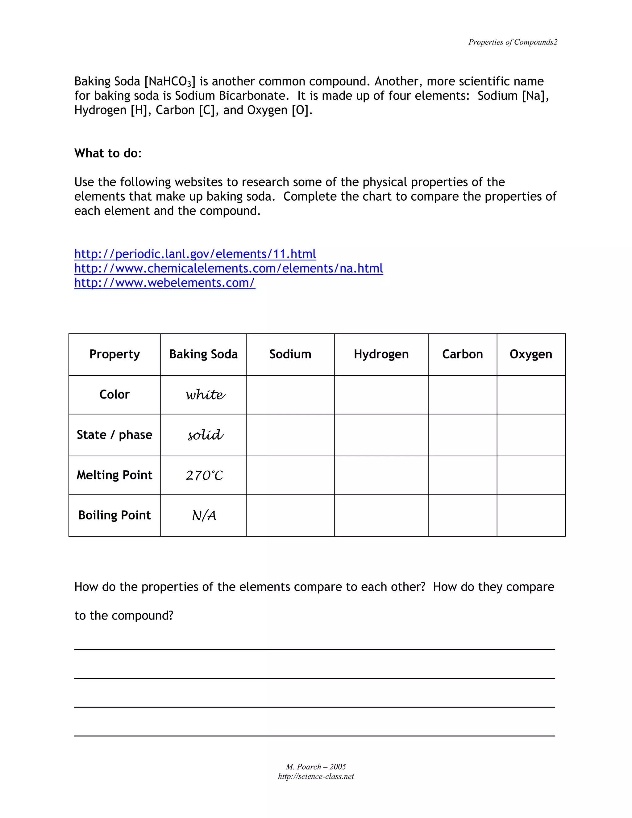 Comparing properties | PDF