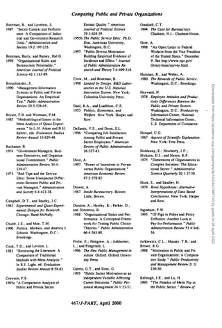 Comparing Public and Private Organizations-Empirical Research and teh ...