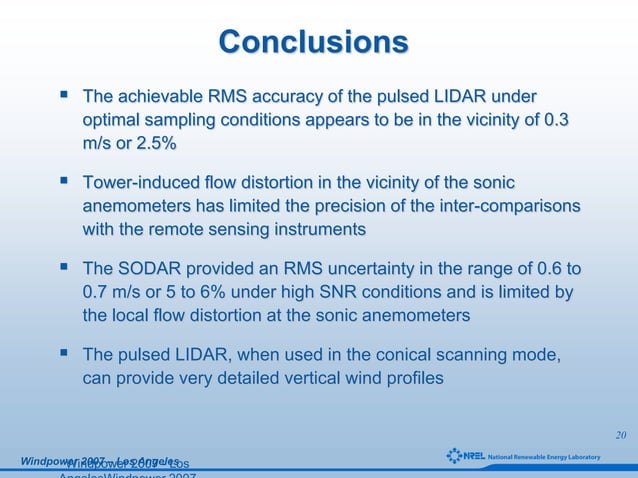 Comparing pulse doppler lidar with sodar and direct measurements for ...