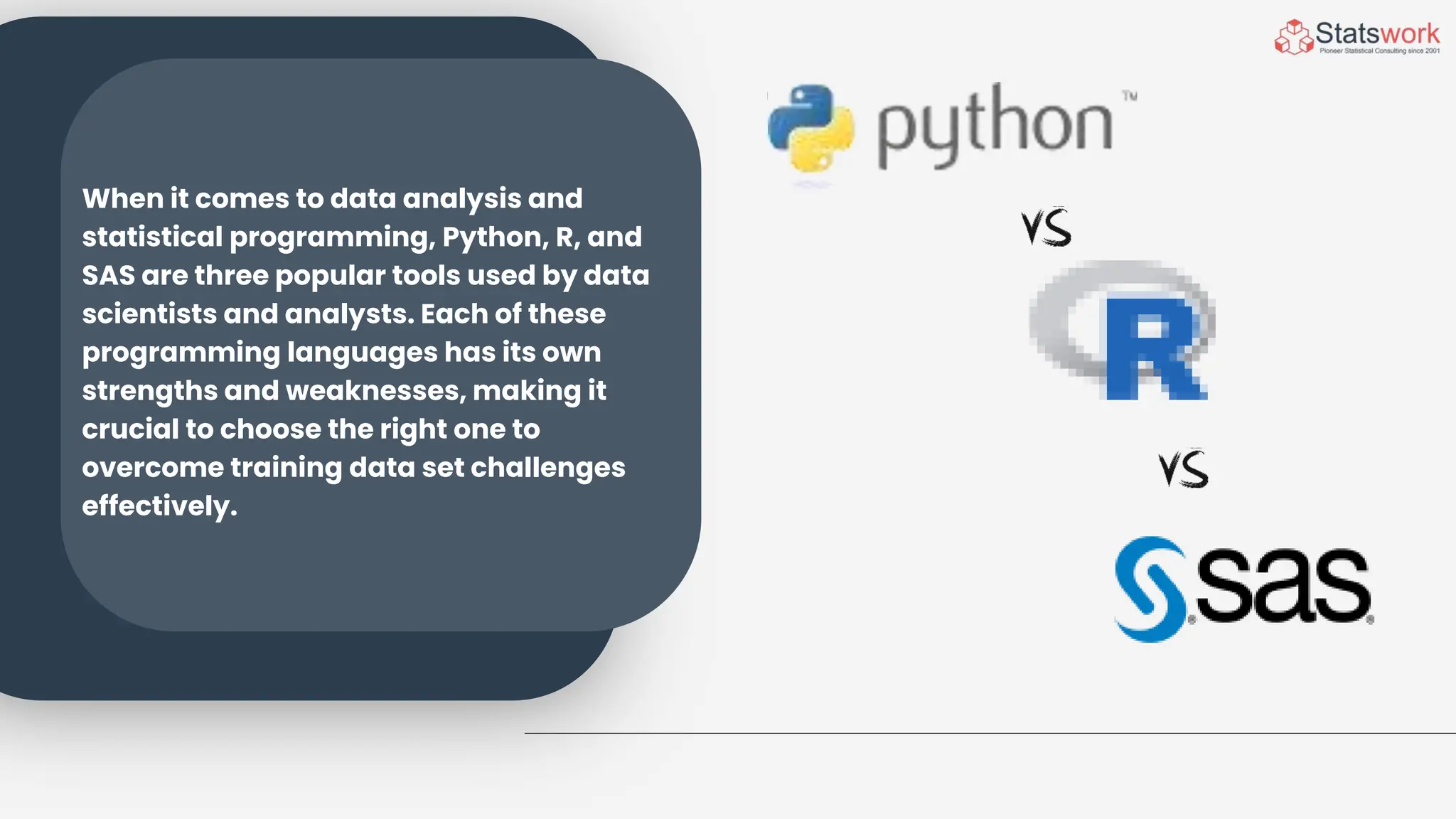 Comparing Python, R, and SAS Overcoming Training Data Set Challenges.pptx