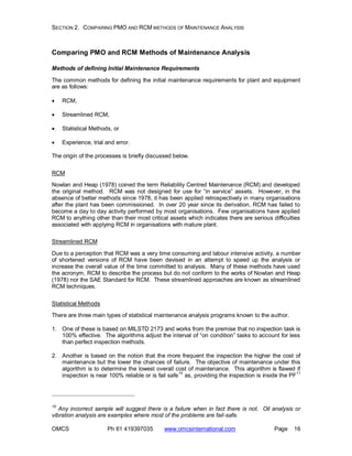Comparing RCM and PMO2000 | PDF