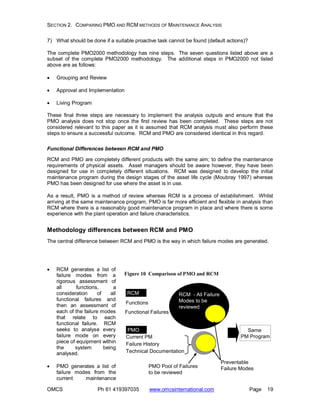 Comparing RCM and PMO2000 | PDF