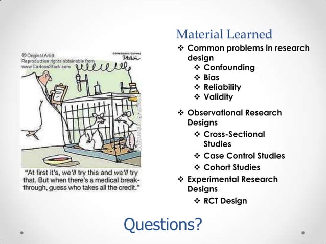 Comparing Research Designs | PPTX | Medical Health