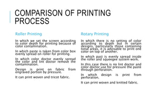 Comparing rolar and rotary printing | PPTX