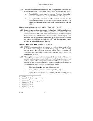 Comparing Sase Nordic Audit Standard For Small Entities And Isa 230