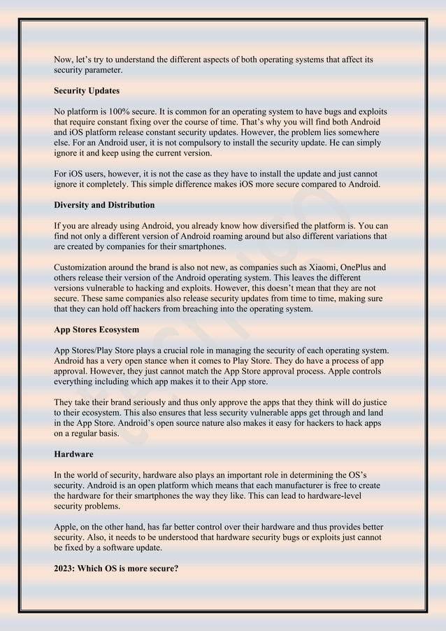 Comparing Security Ios Vs Androidpdf