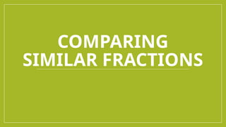 COMPARING SIMILAR FRACTIONS FOR GRADE TWO.pptx