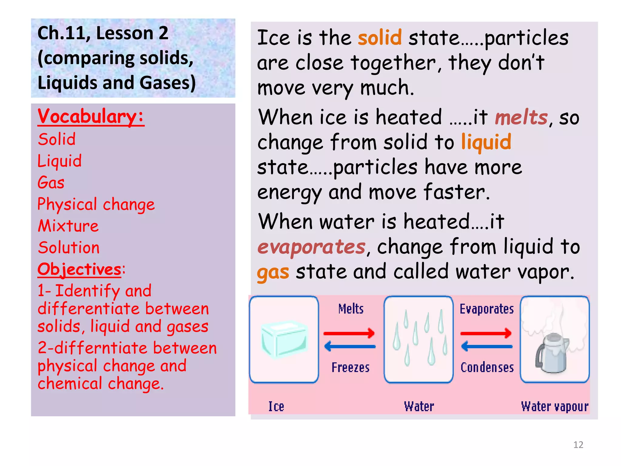Comparing solids,liquids,and gases g3 | PPTX