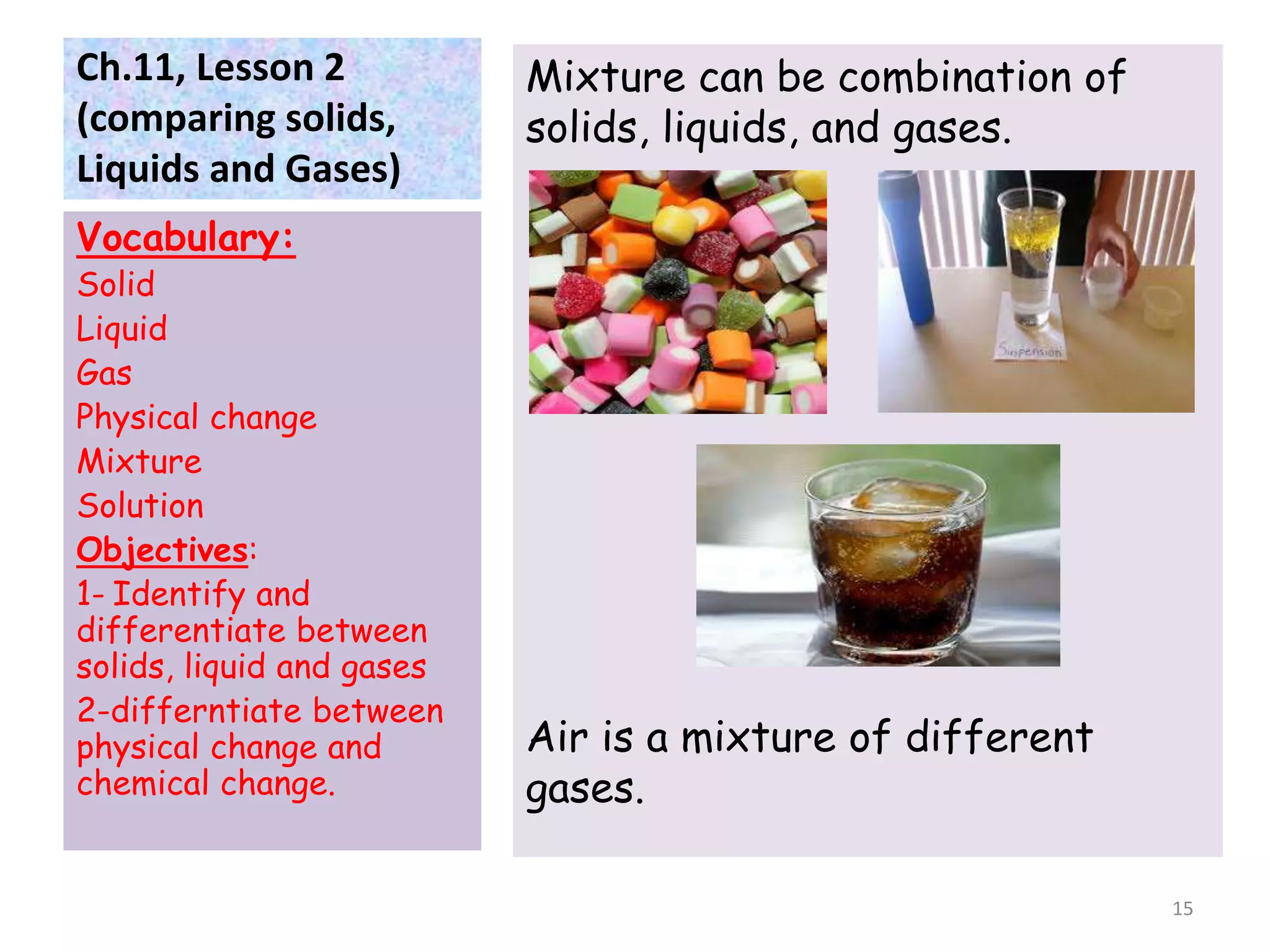 Comparing solids,liquids,and gases g3 | PPTX