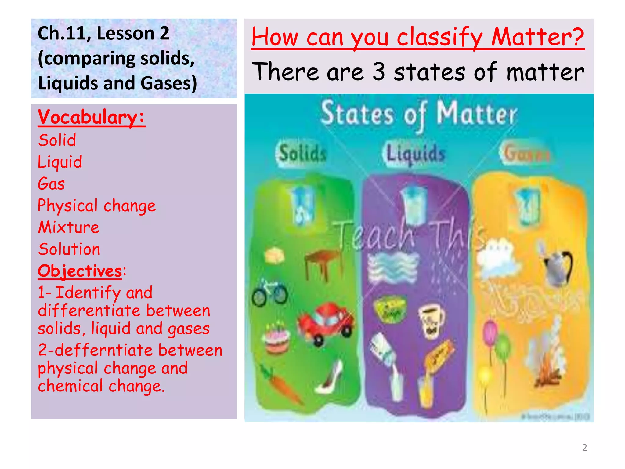 Comparing solids,liquids,and gases g3 | PPTX