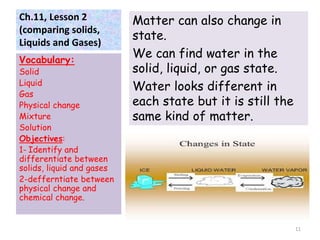 Comparing solids,liquids,and gases g3 | PPTX