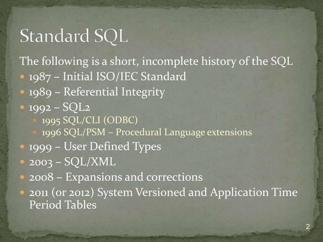 Comparing sql and nosql dbs | PPT