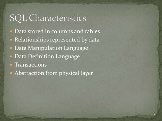 Comparing sql and nosql dbs | PPT