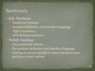 Comparing sql and nosql dbs | PPT