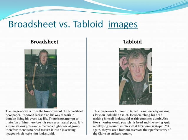 Comparing tabloid and broadsheet! | PPTX | Soccer | Sports