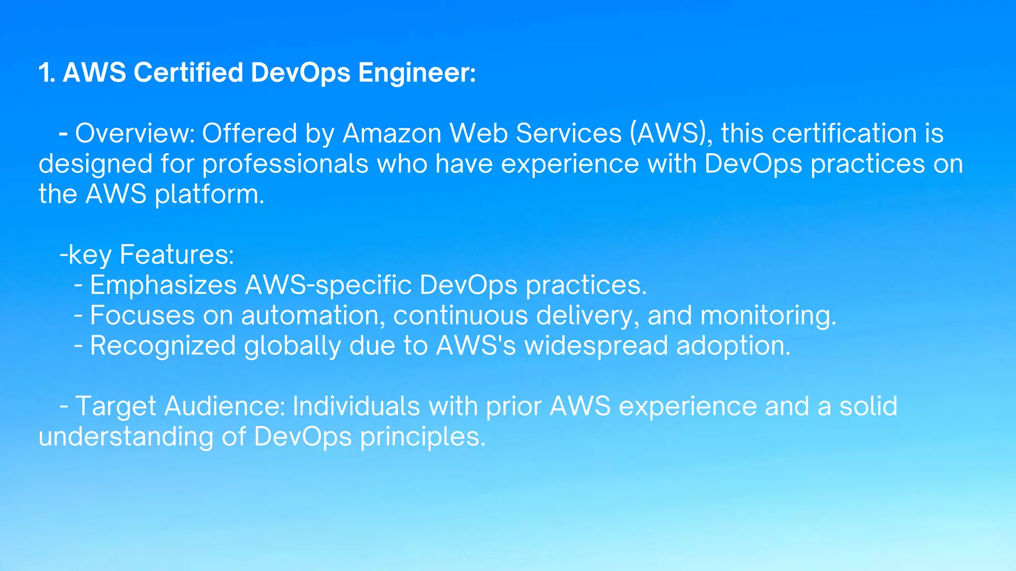 Comparing the Best DevOps Certification Programs Making the Right Choice.pptx | Computing ...