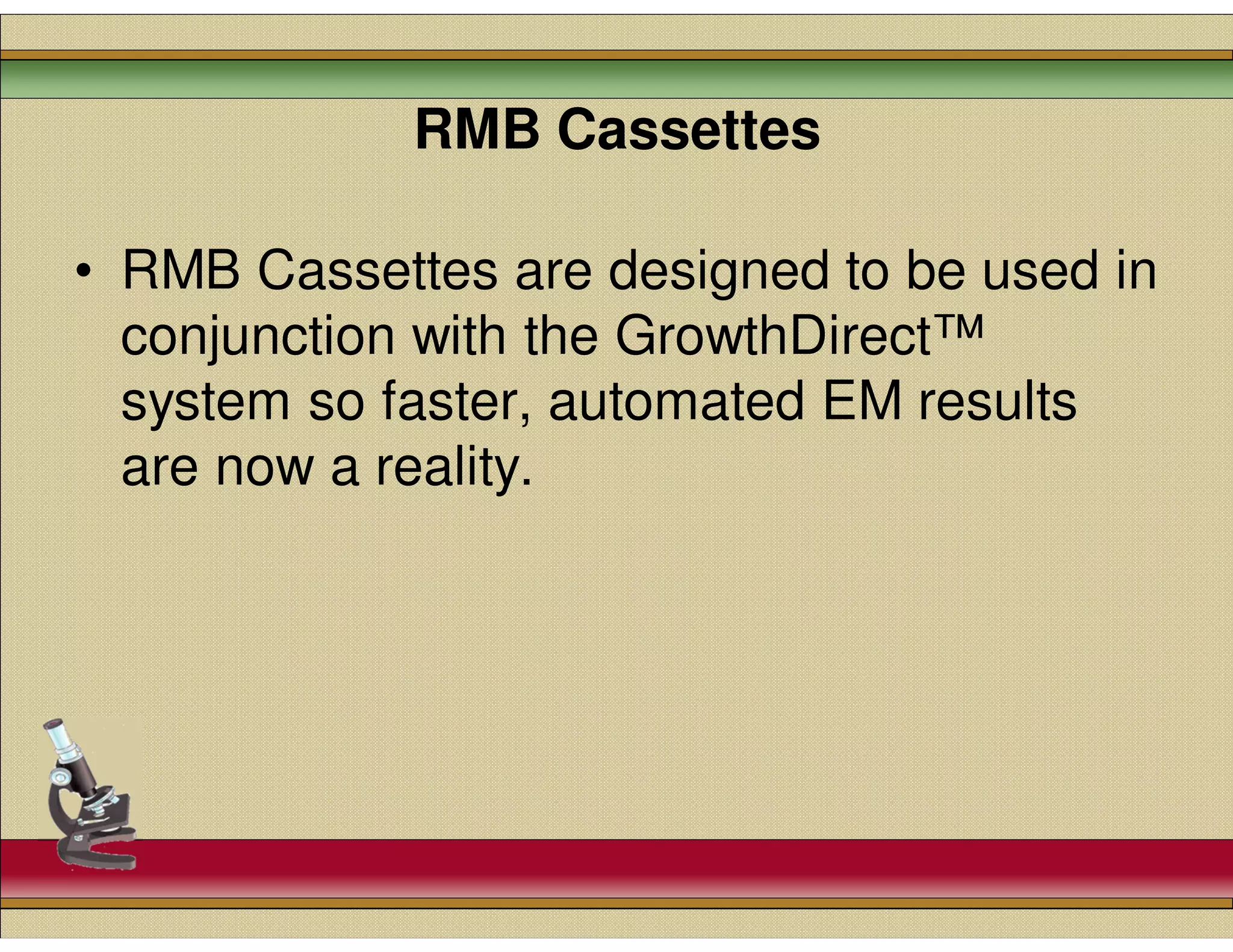 Comparing the Growth Direct™ Environmental Monitoring Cassette to ...