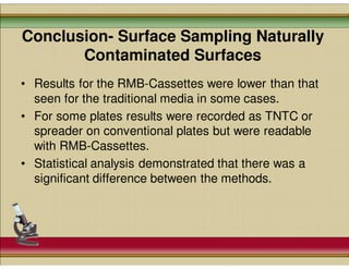Comparing the Growth Direct™ Environmental Monitoring Cassette to ...