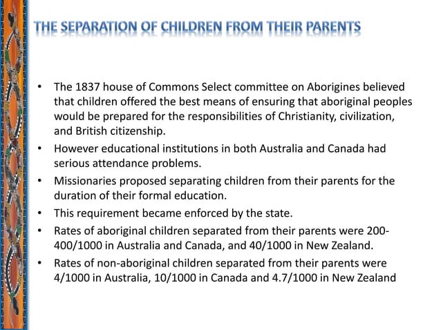 Comparing the policy of Aboriginal Assimilation in Australia, Canada ...