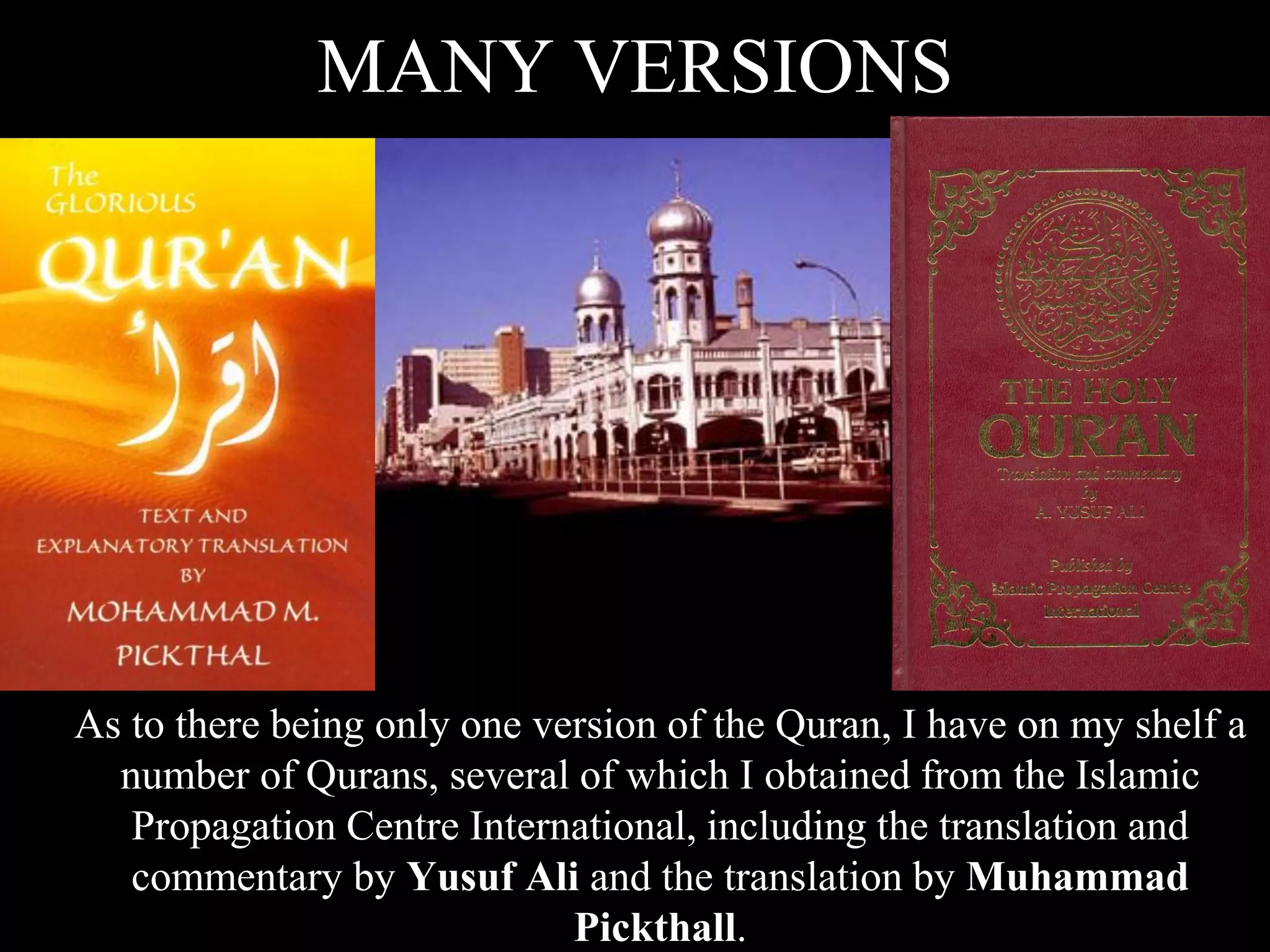 Comparing the quran with the Bible | PDF