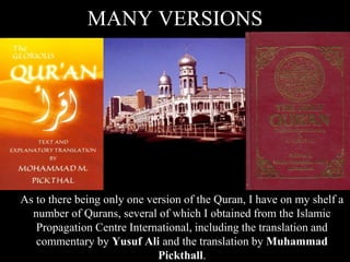 Comparing the quran with the Bible | PDF