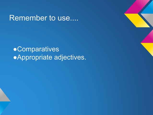 Comparing things | PPTX