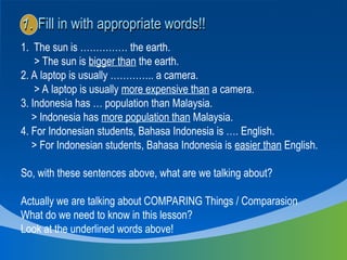 Comparing Things (2).ppt jdklkkDNCASCKKCKL | PPT