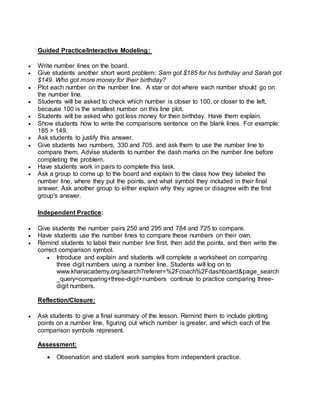 Comparing three digit numbers math lesson plan 12-20-2017 | DOCX