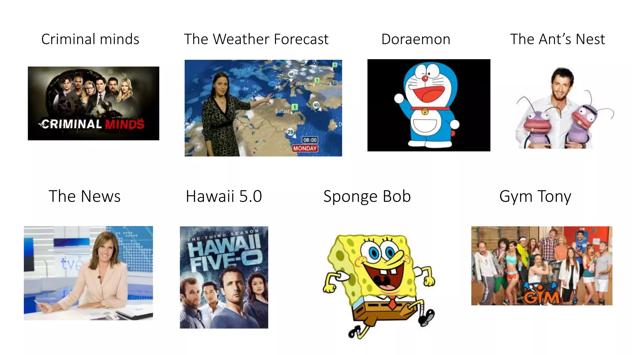 Comparing tv characters and tv programmes | PPTX