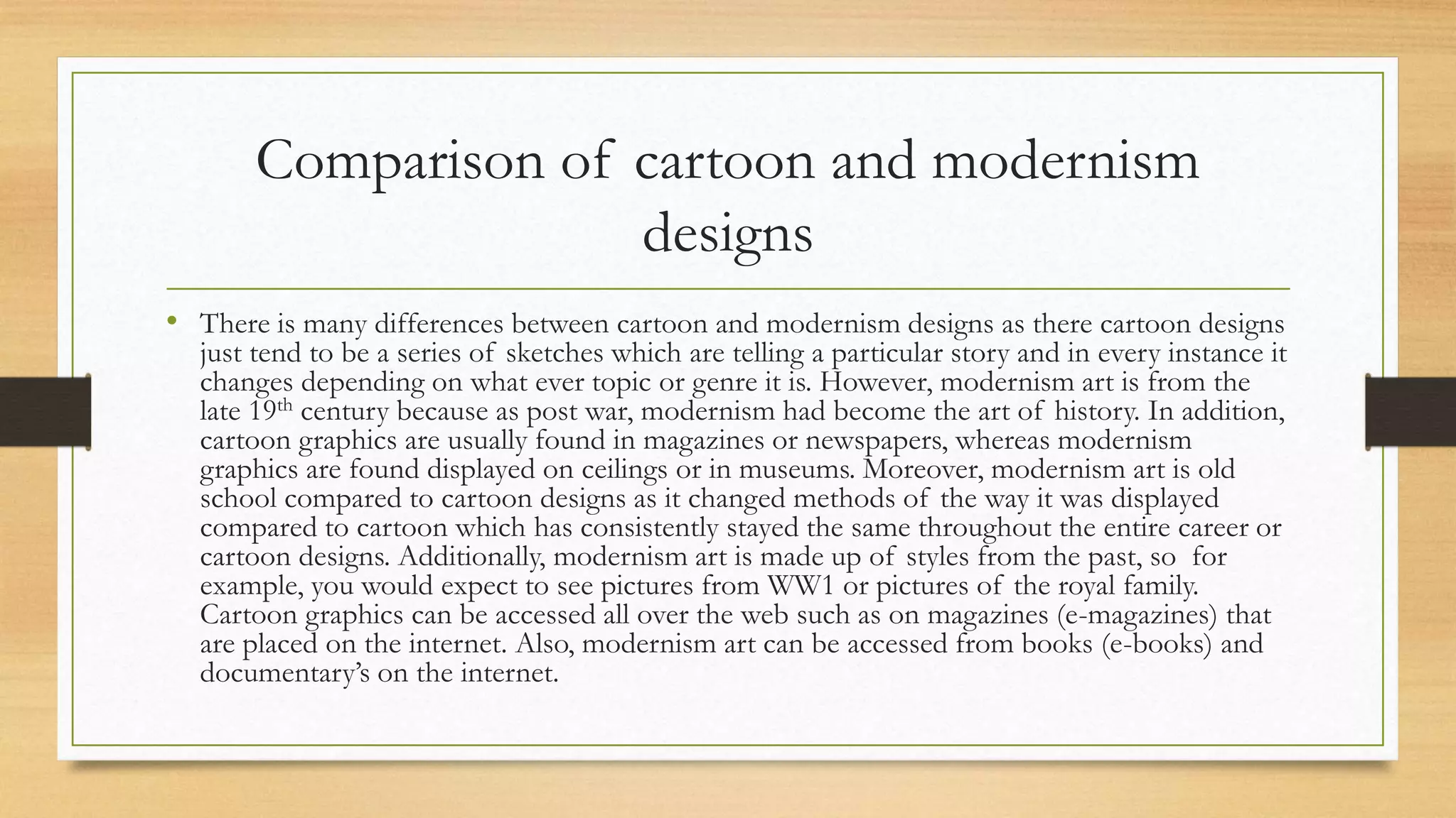 Comparing two graphic designs | PPT
