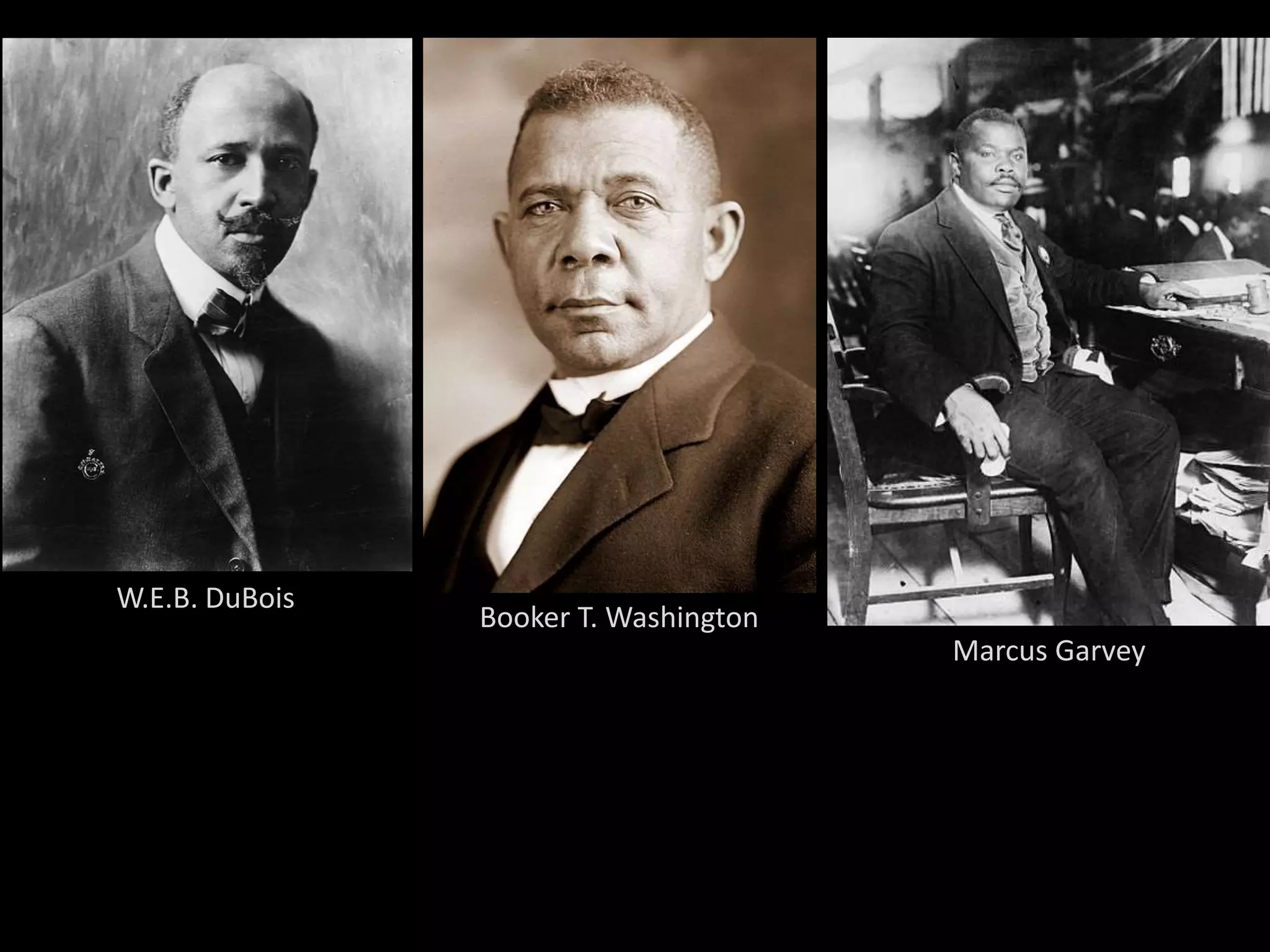 Comparing Washington Dubois and Garvey | PPTX