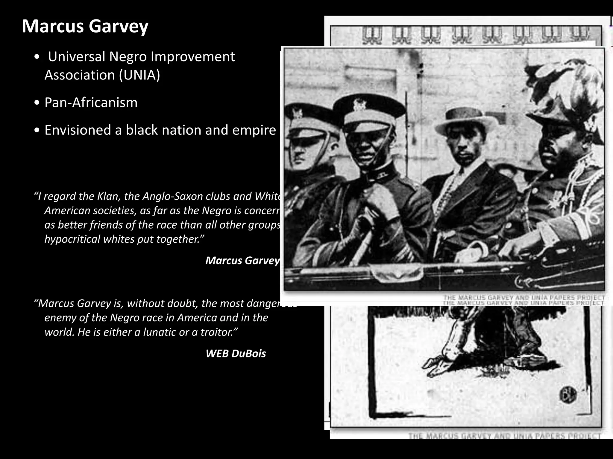 Comparing Washington Dubois and Garvey | PPTX