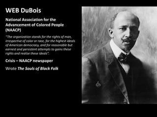 Comparing Washington Dubois and Garvey | PPTX