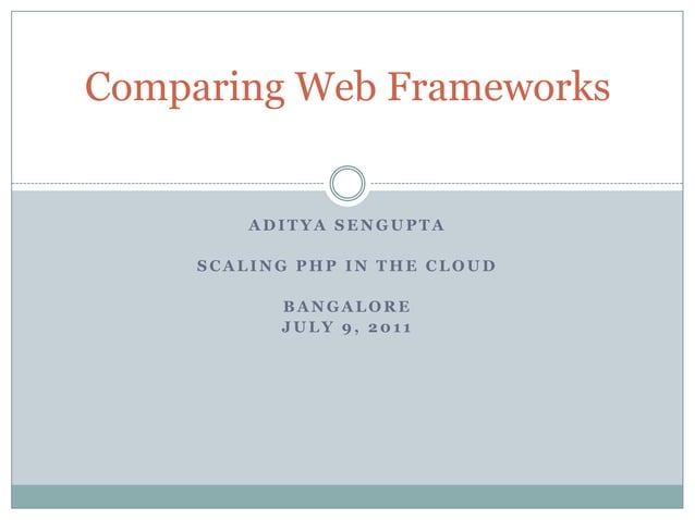 Comparing web frameworks | PPTX