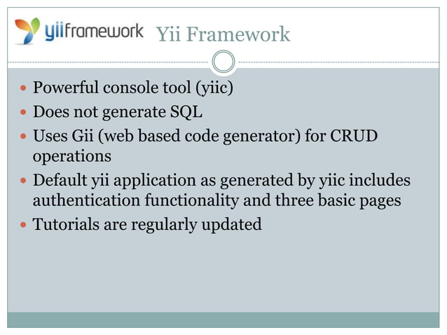 Comparing web frameworks | PPTX