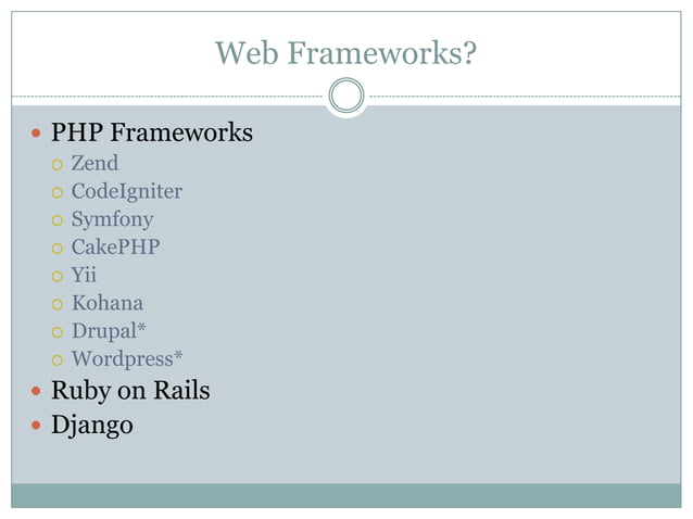 Comparing web frameworks | PPT | Free Download Comparing web frameworks | PPT | Free Download