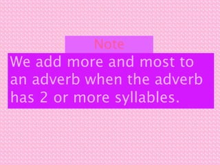Comparing with adverbs | PPTX