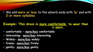 Comparing with adverbs | PPTX