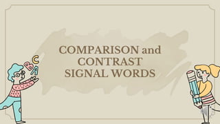 compariosn and contrast signal word.pdf | Books and Literature
