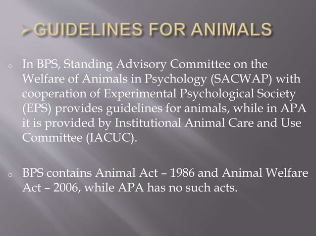 Comparision between bps and apa ethical guidelines 1 | PPTX