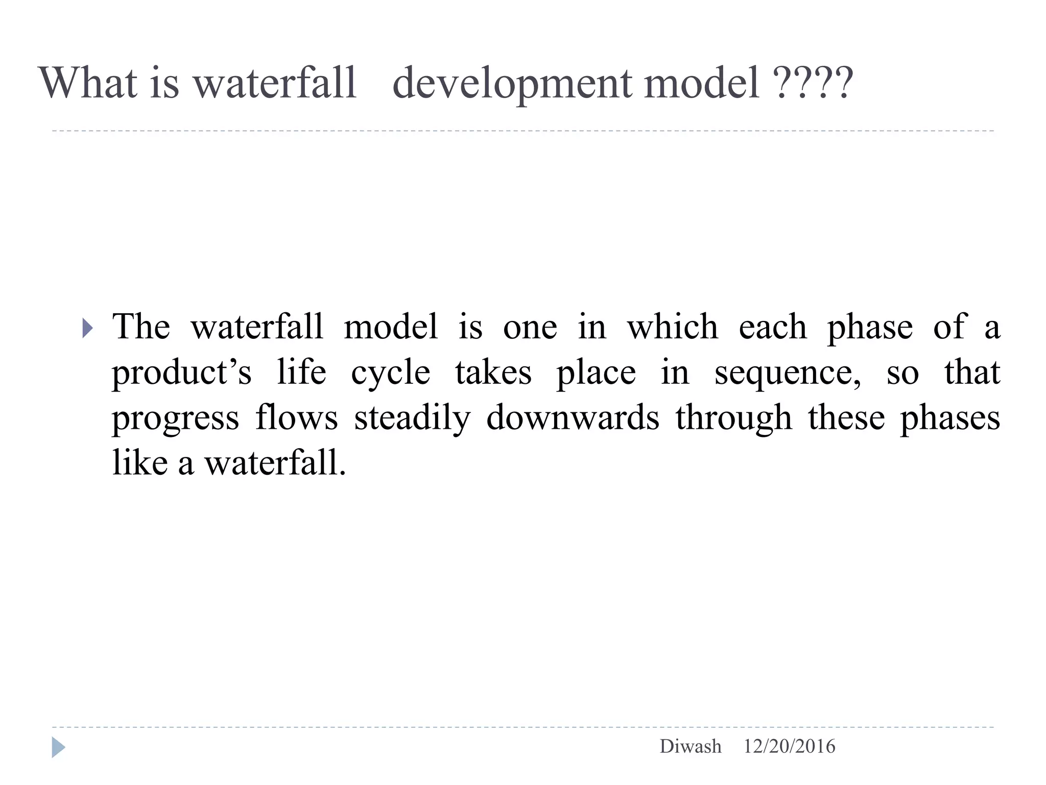 Comparision between waterfall model and agile model | PPT