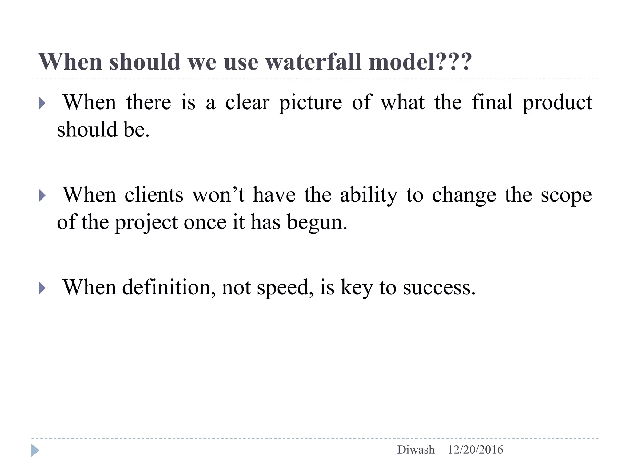Comparision between waterfall model and agile model | PPT